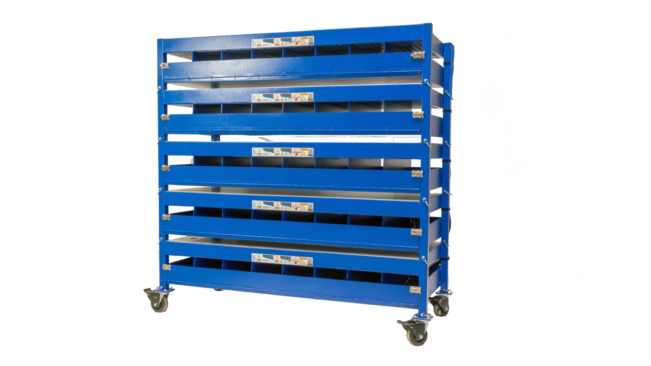 The Micro-Mobility Modular Charge Safe Battery Rack - CellBlock FCS